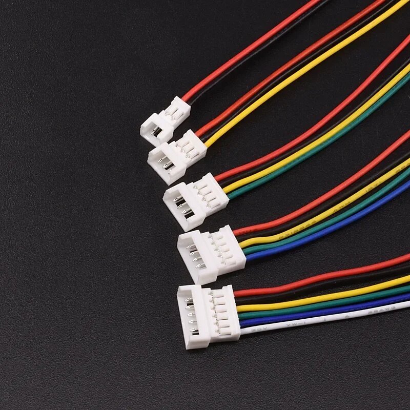 JST 1.25 разъем, 10 шт, 2P-12P, 10-30см 7Pin, 20CM, Female (10Pcs)