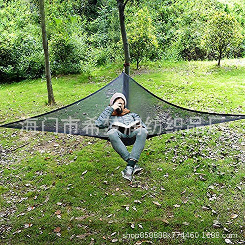 Гамак, открытый, треугольный, из воздушной сетки, для нескольких человек