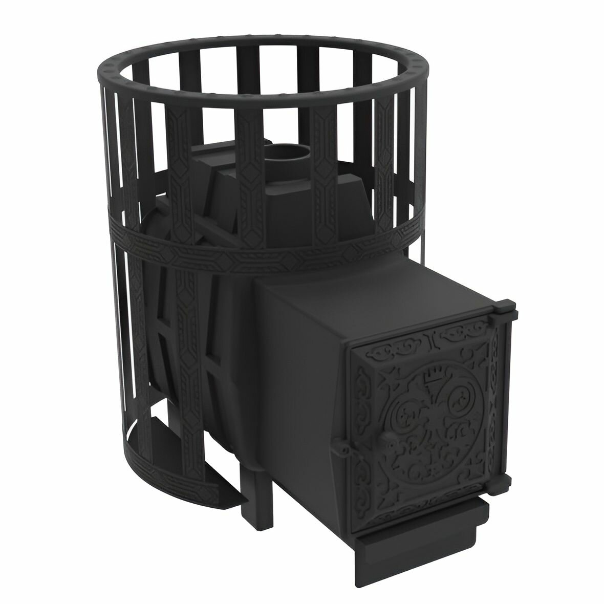 Печь для бани Воевода 15 Сетчатый кожух (дверка ДТ4)