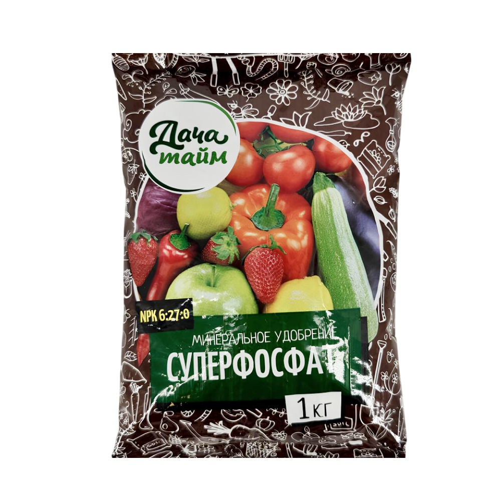 Суперфосфат гранулированный 1кг Дача Тайм (NРК-9:30:0)