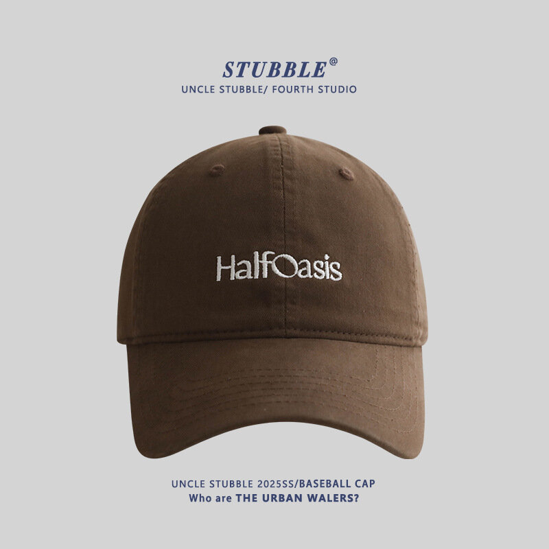 Оригинальный дизайн бейсболки для мужчин и женщин, простая вышитая буква, летняя шляпа для защиты от солнца