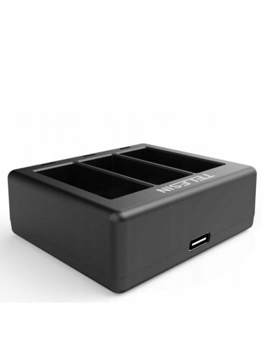 Зарядное устройство для GoPro 9,10 +2 акб в комплекте, индикатор заряда