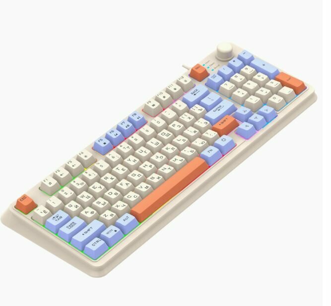 K80 Механическая клавиатура трехрежимная, беспроводная игровая с экраном, 2.4g/Bluetooth/проводное подключение