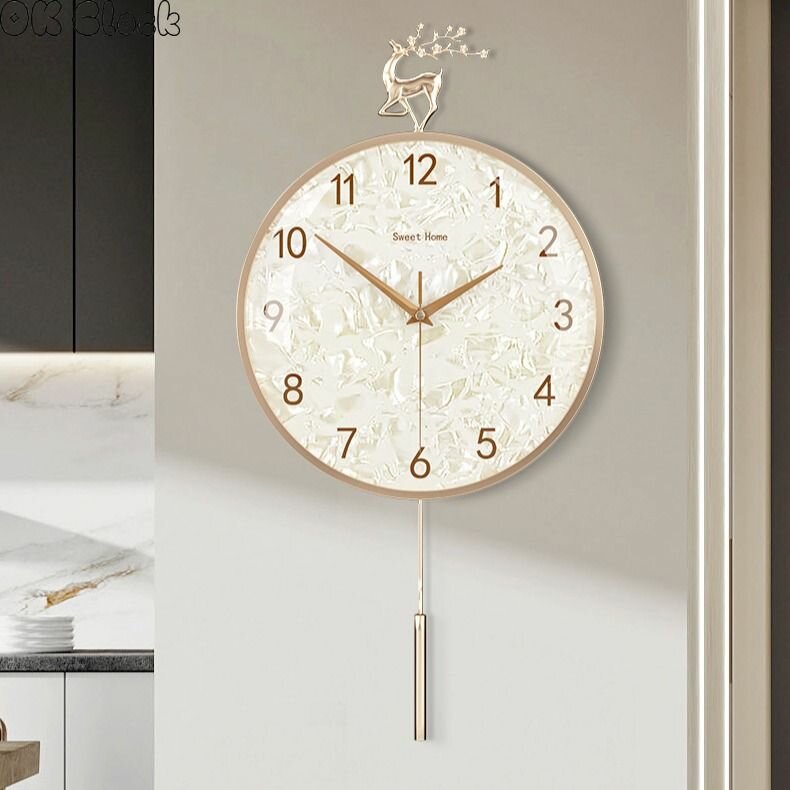 Часы настенные, латунная рама