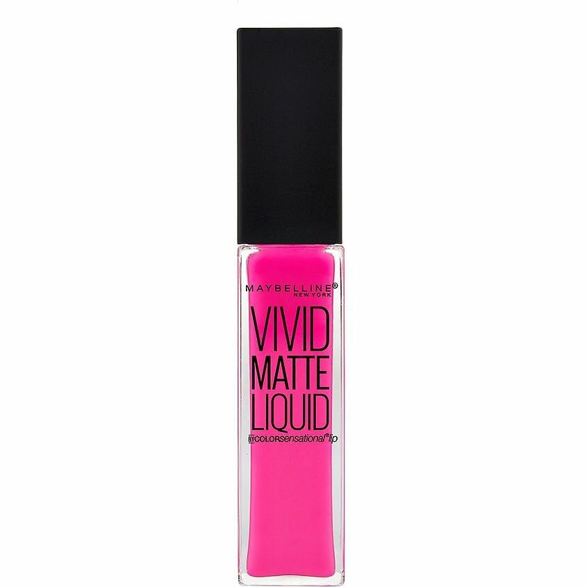 MAYBELLINE NEW YORK Помада для губ VIVID MATTE, № 15 Дерзкий розовый, 4,5 мл
