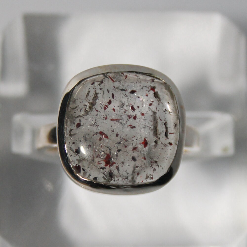 Кольцо, кварц, гематит