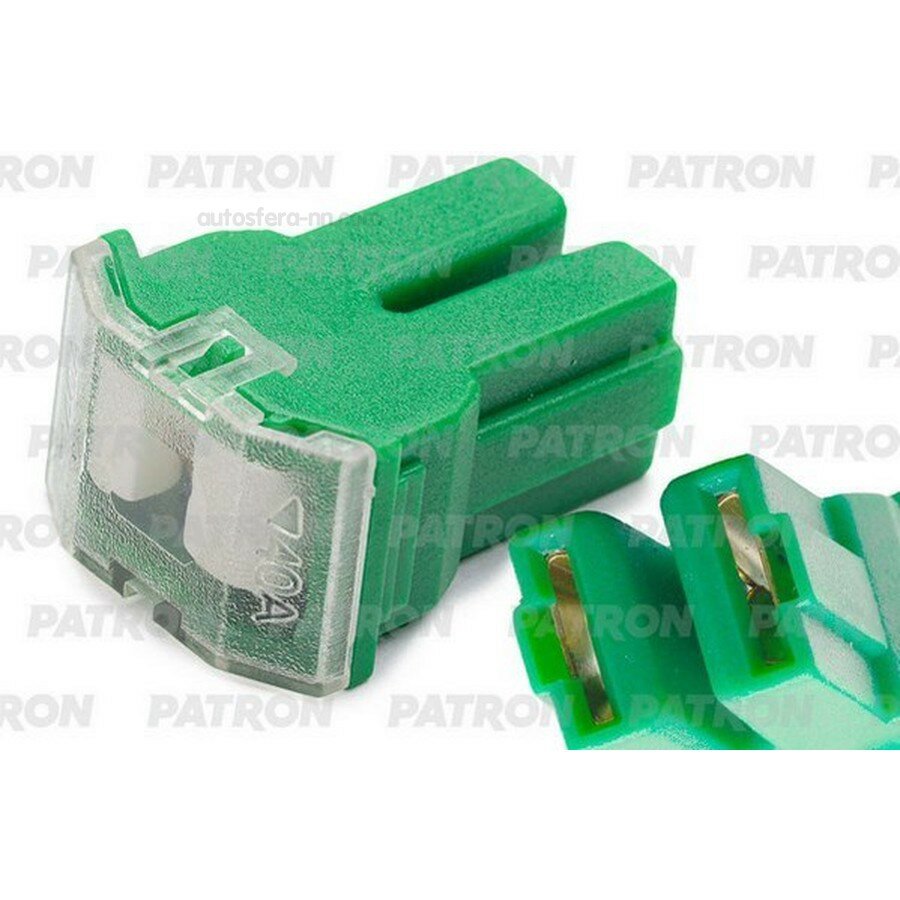 PATRON PFS102 Предохранитель блистер 1шт PFA Fuse (PAL312) 40A зеленый 30x15.5x12.5mm