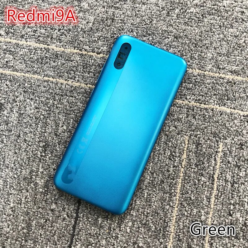 Redmi9A 9A задняя крышка аккумулятора для Xiaomi Redmi 9A, пластиковый корпус, замена зеленый