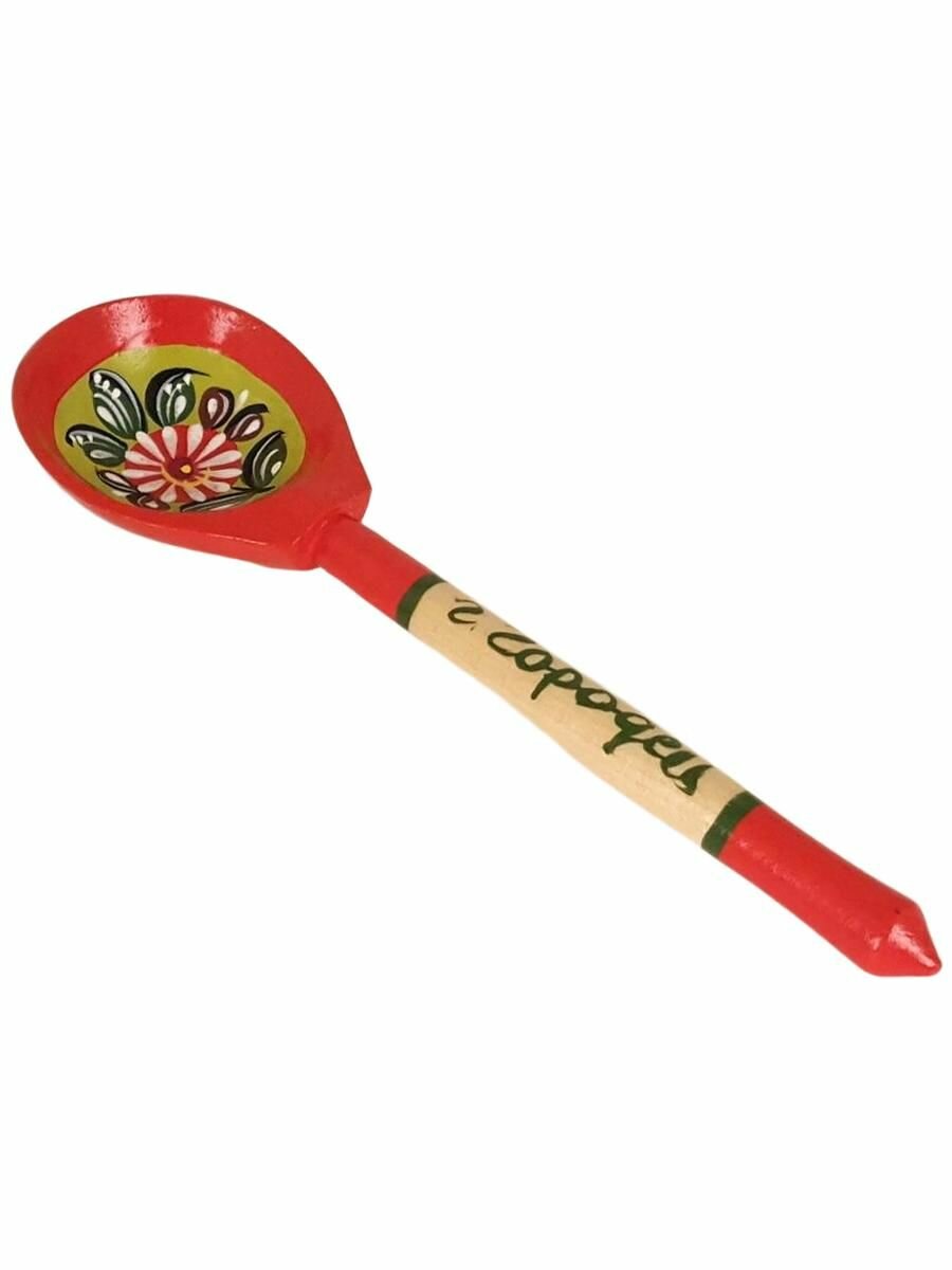 Статуэтка авторская, Ложка чайная-2, Городецкая роспись, ручная авторская работа