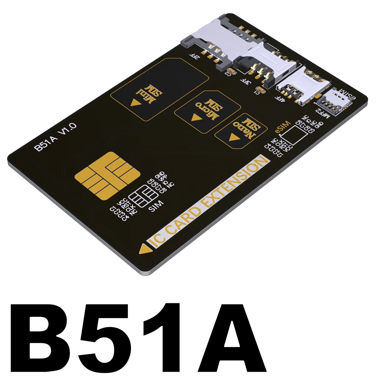 2025 новый 4-в-1 адаптер для передачи смарт-карт для мобильного телефона, тест на открытие карты, расширение IC-карты, поддержка Mini Micro Nano SIM/eSIM