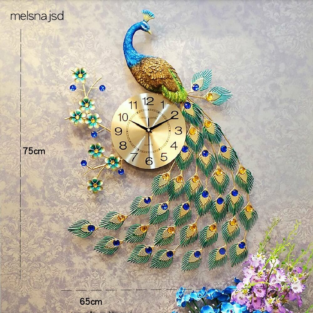 Настенные часы/кварцевые часы "Европейский павлин