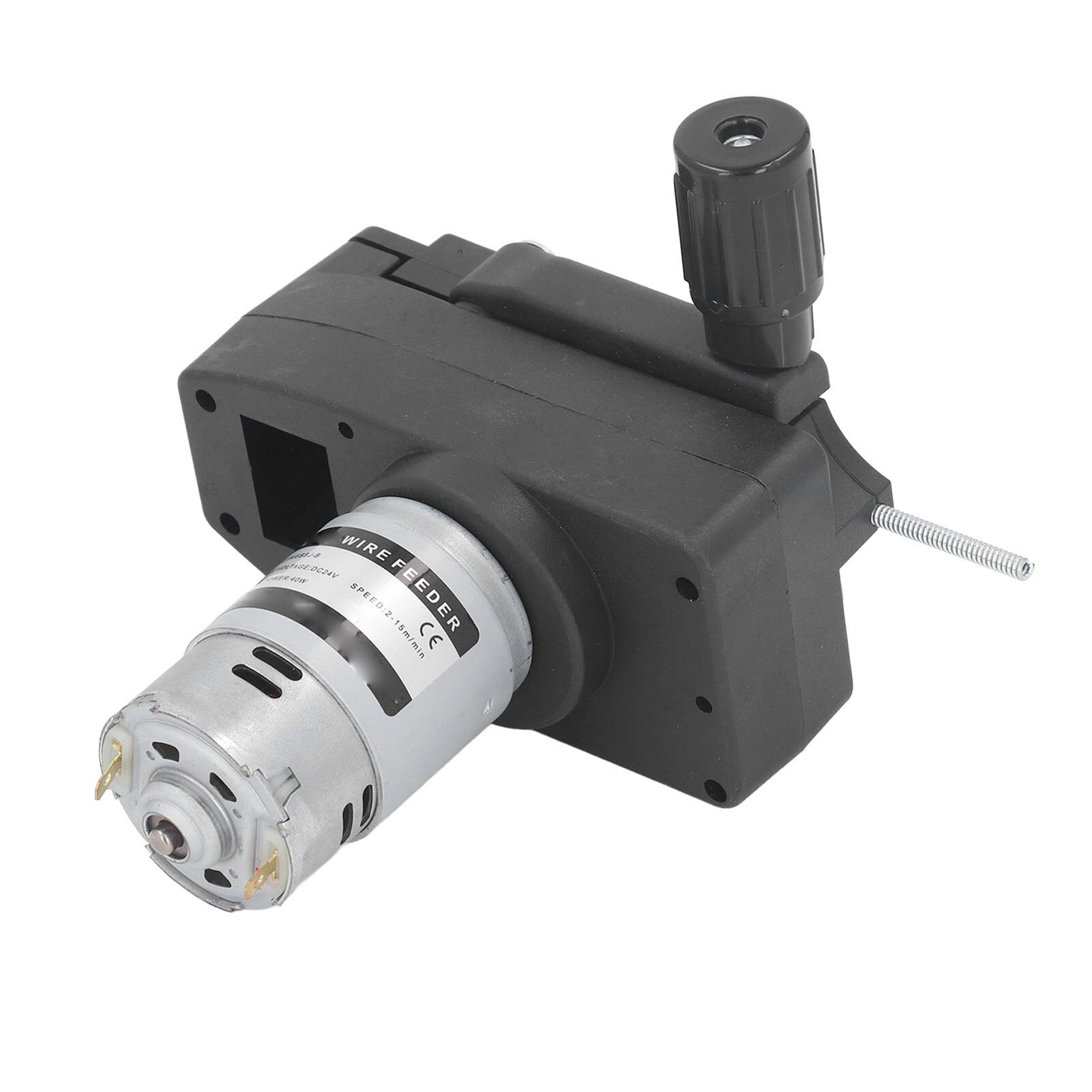 Подающий механизм для сварочной проволоки, латунный, из ABS-пластика, малошумный, 0,6–1,0 мм, двигатель подачи паяльной проволоки, DC24V