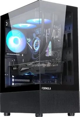 Корпус Formula Crystal Z1 PLUS белый без БП ATX 120mm USB2.0 1xUSB3.0 audio bott PSU
