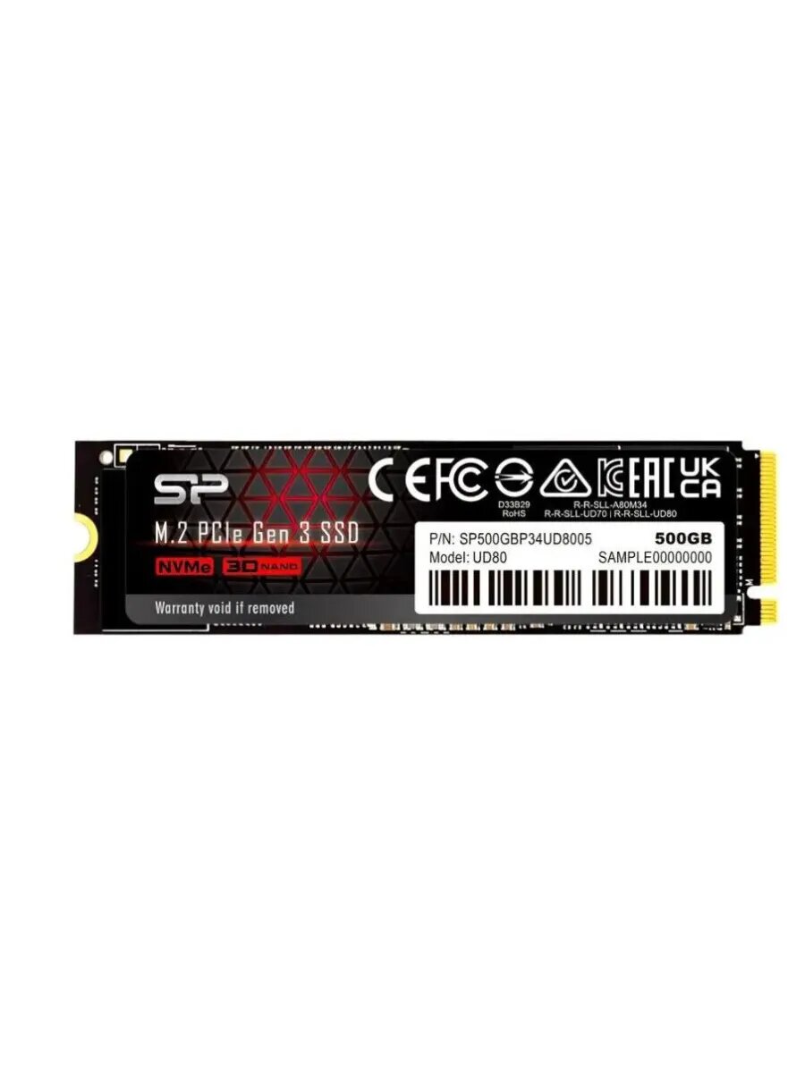 250 ГБ M.2 NVMe накопитель SP250GBP34UD8005 - PCIe 3.0