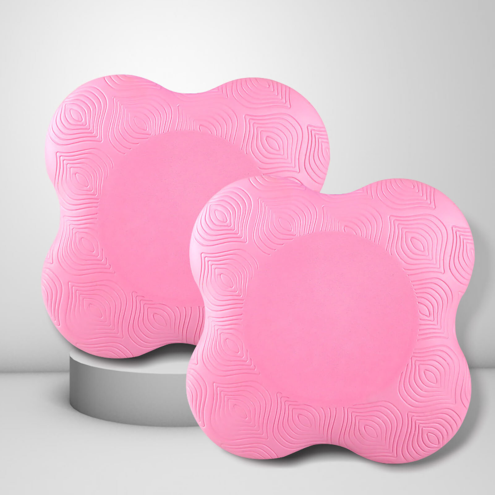 Flat Support Knee Pad Elbow Thickened Cushion Anti Slip Shock Absorption Yoga Fitness Mat Sakura Pink