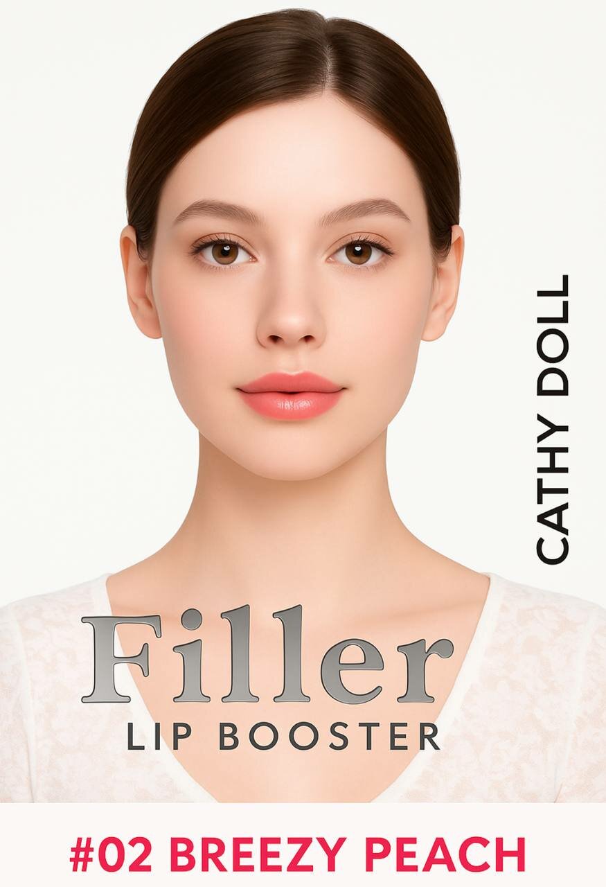 Cathy Doll Filler Глянцевый стойкий Блеск-тинт для губ #02