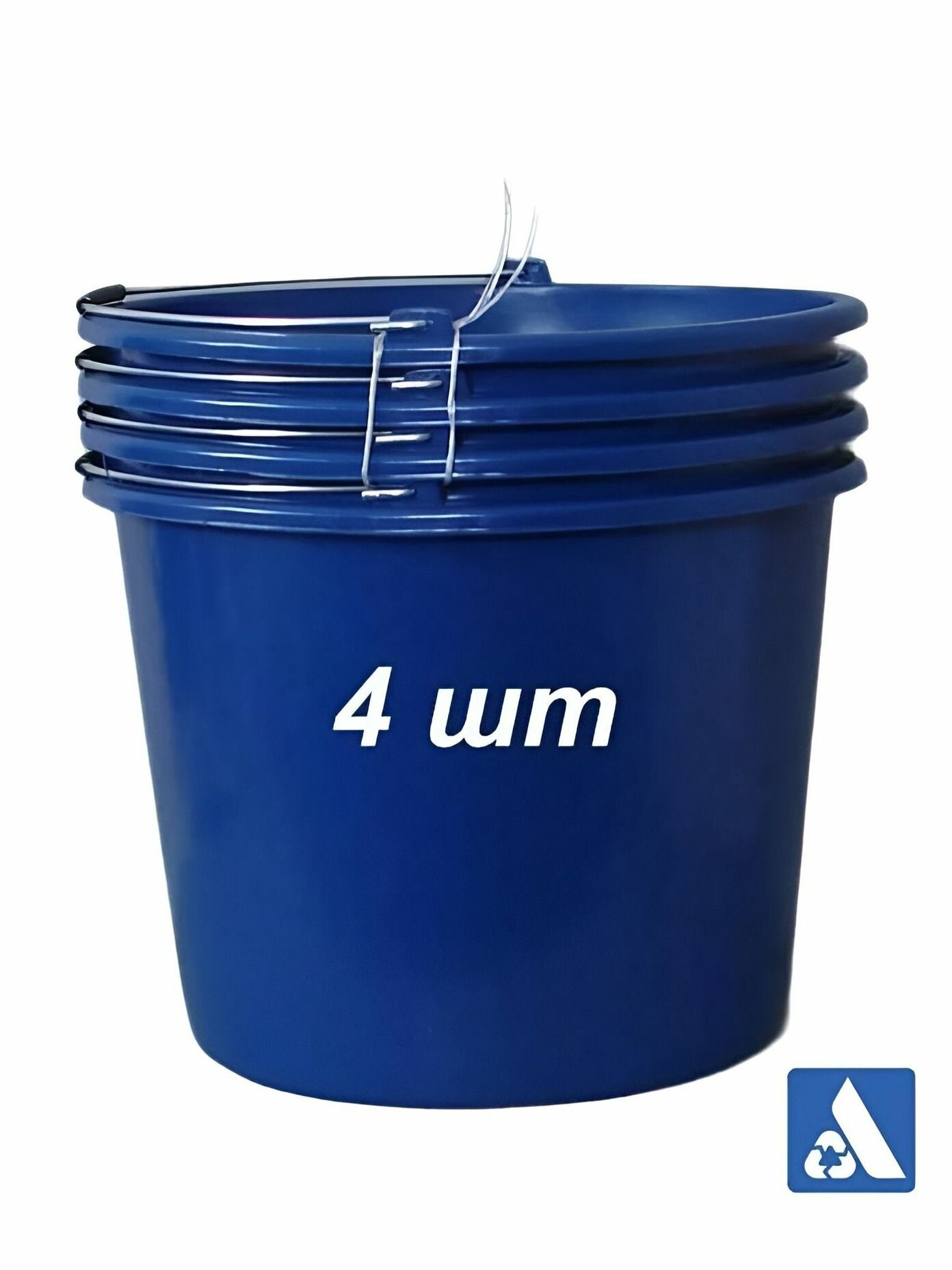 Ведро строительное 20 л, синее 4 шт.