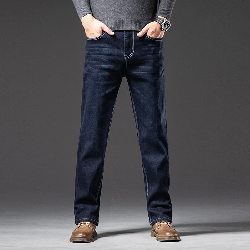 Мужские джинсы Чистый цвет / прямые B1, LI Mall талии_38