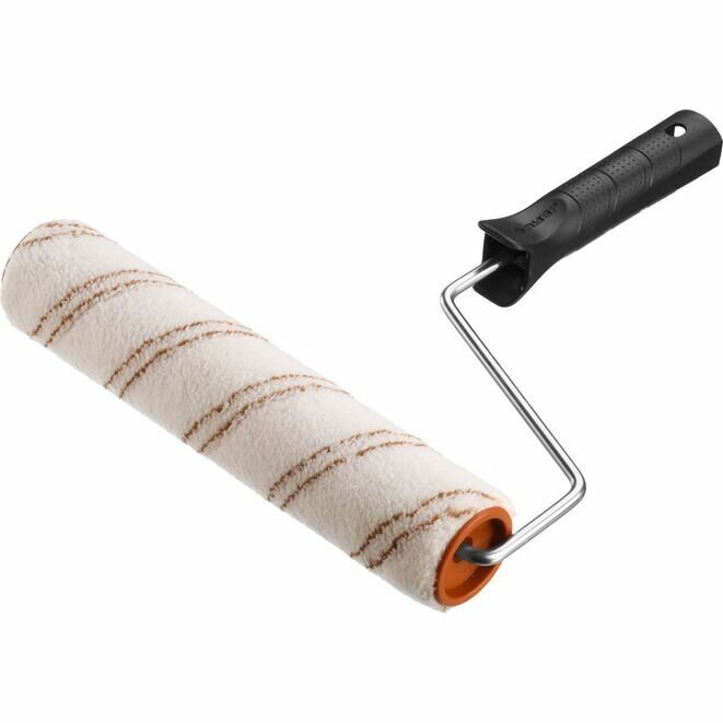 Валик малярный "оптима-микротекс", пропитки и средства защиты древесины, микрофибра, ворс 7 мм, ЗУБР