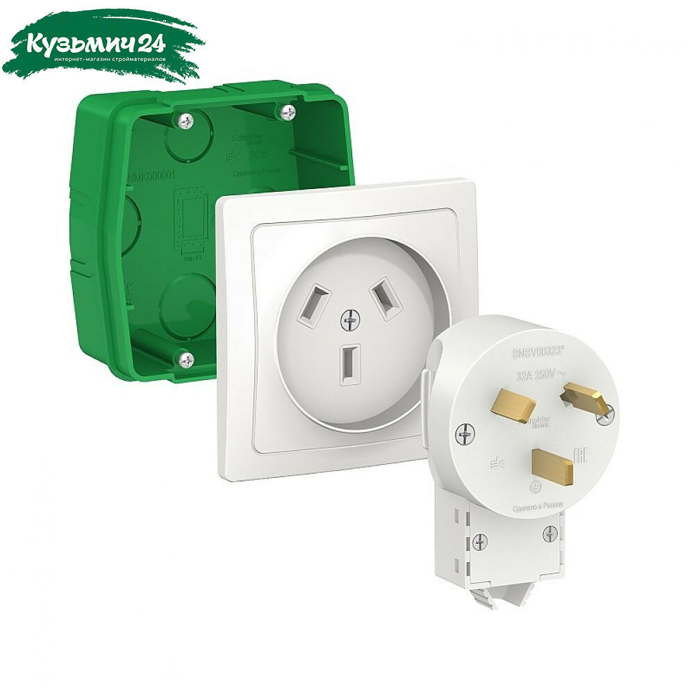 Силовой комплект Schneider Electric Blanca 32А 250В белый BLNSK013231
