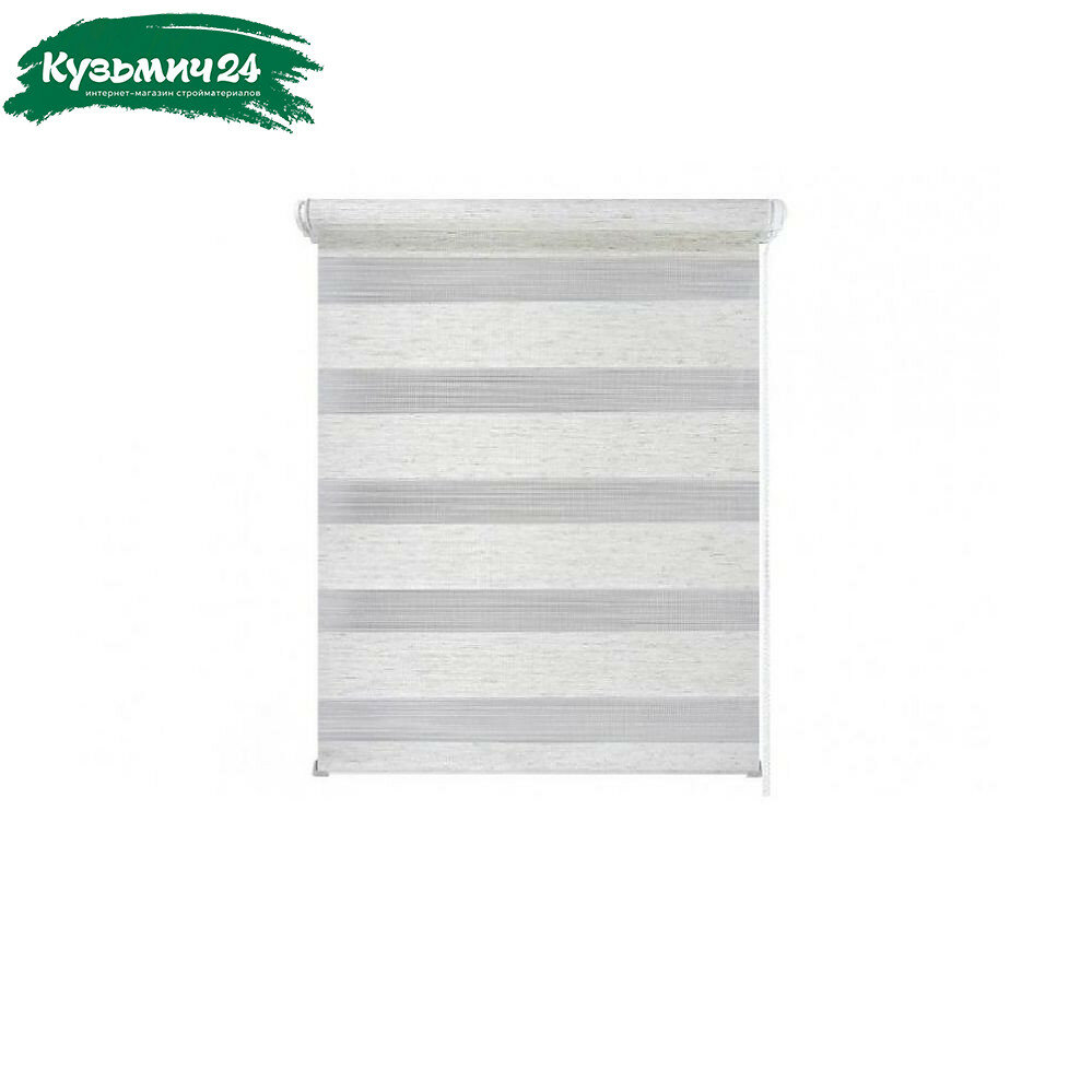 Рулонная штора День-Ночь 60*160 меланж белый, 1 шт.