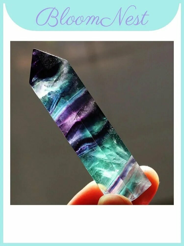 Натуральный флюорит кварцевый кристалл аметист шестигранная палочка для естественного здоровья, 4-5 см