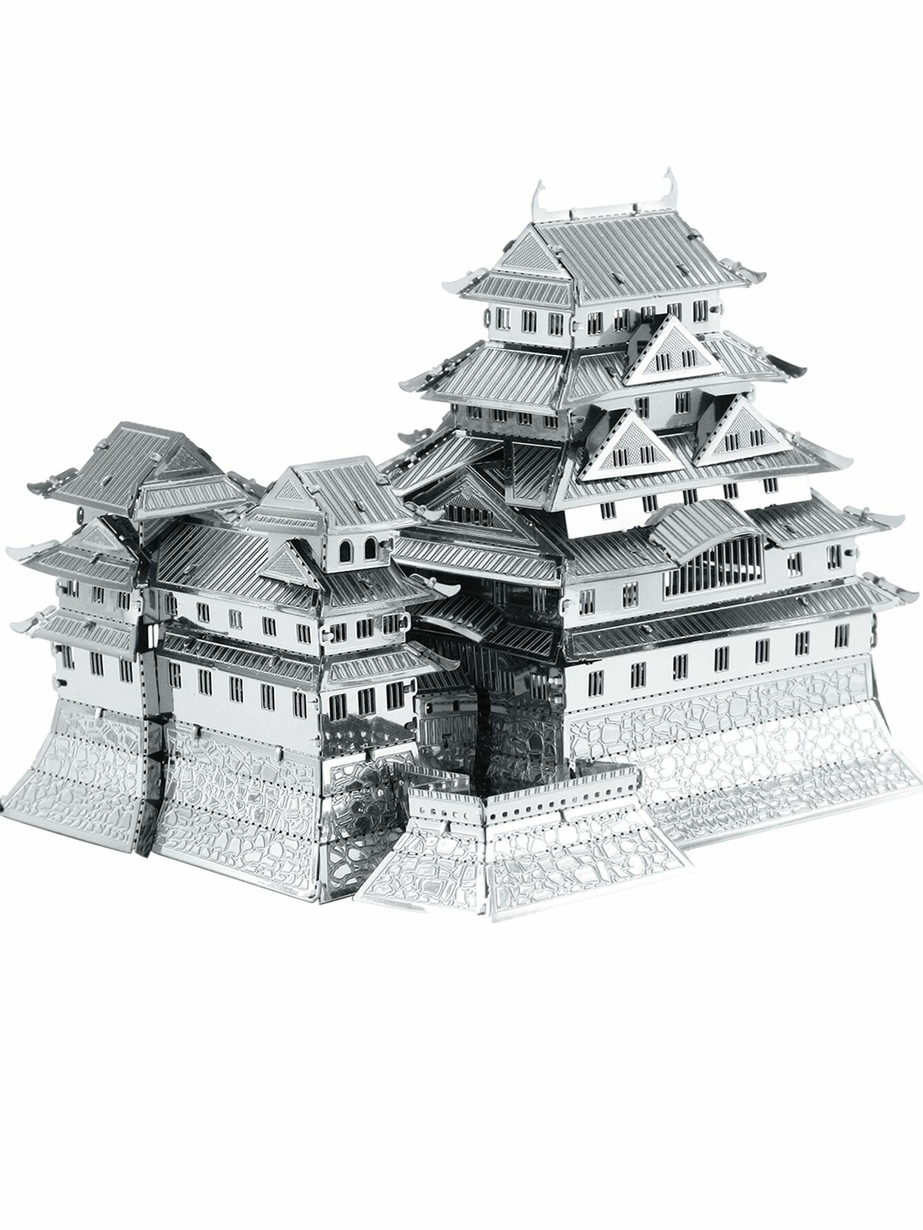 Конструктор 3D пазл Замок Химэдзи из металла, DIY набор для взрослых и подростков 14+, развивающая модель без клея для труда и творчества, стильный сувенир и интерьерная декорация