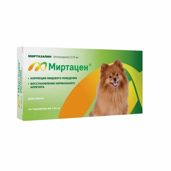 Миртацен таблетки для собак 3,75мг 30шт