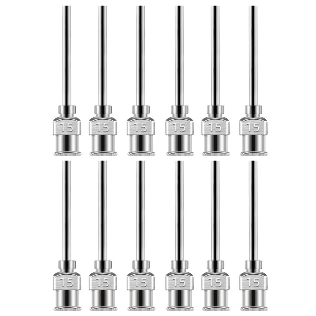 12шт 38 мм Дозирующая Игла из нержавеющей Стали для Точного Нанесения Клеев в электронных Изделиях и моделях