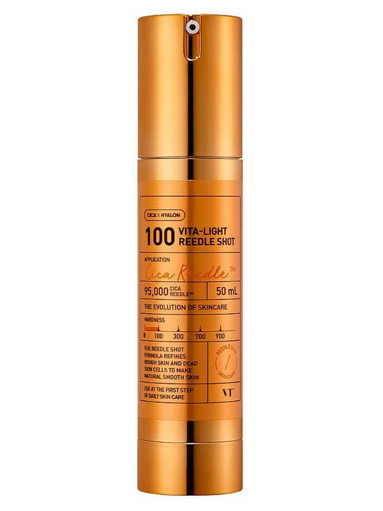 VT Cosmetics Бустер сыворотка для лица с микроиглами и витамином C 50 мл / Vita-Light Reedle Shot 100, 50 ml