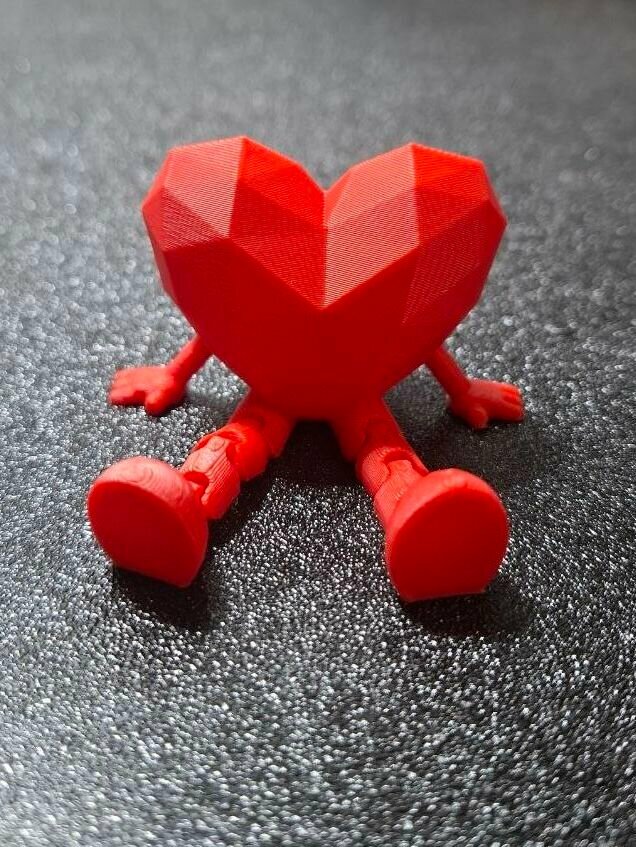 Сердечко валентинка с подвижными ножками