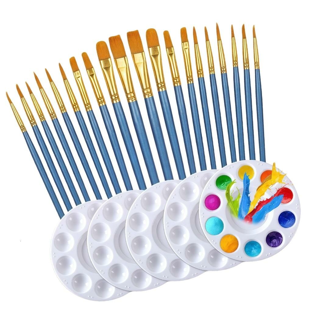 Набор кистей для акварели, нейлон, Синий