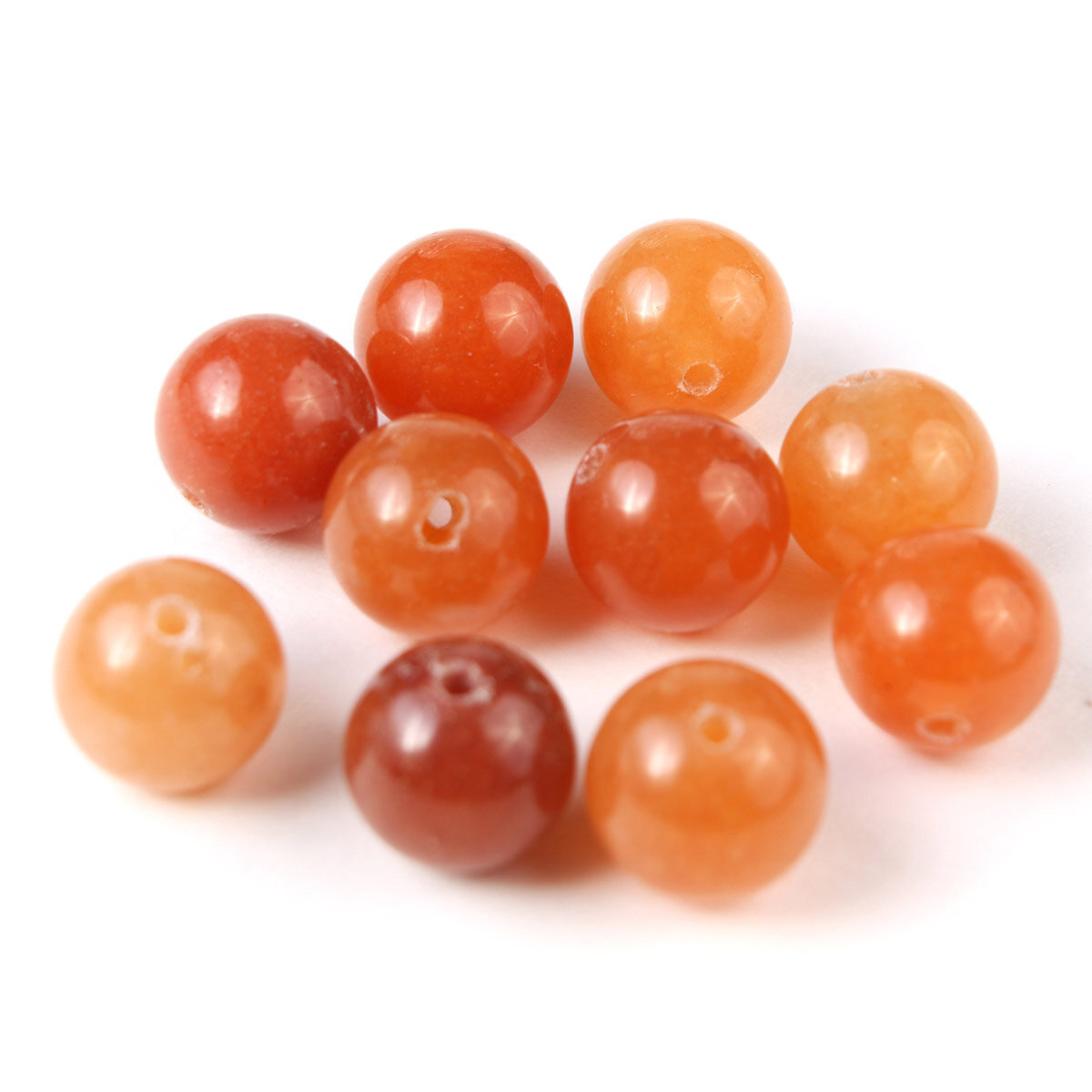 Бусины для рукоделия Красный авантюрин, 10 мм, 10 шт, Astra&Craft (4AR2052)