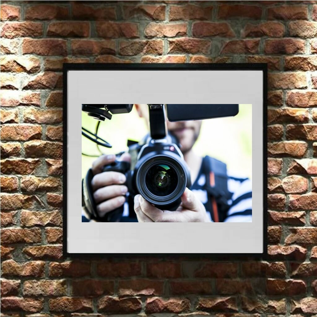 Постер "Камера фотографа" от Cool Eshe из коллекции "Креатив", плакат А4 (29,7 х 21 см)