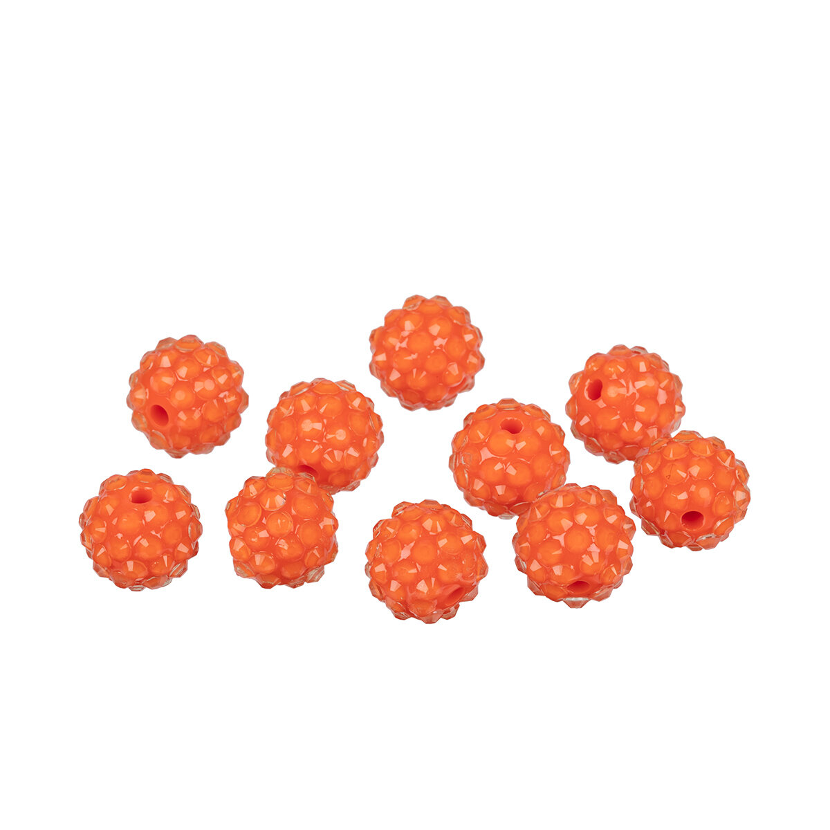 Бусина "Zlatka" пластик BWR-14 14 мм №16 ярко-оранжевый