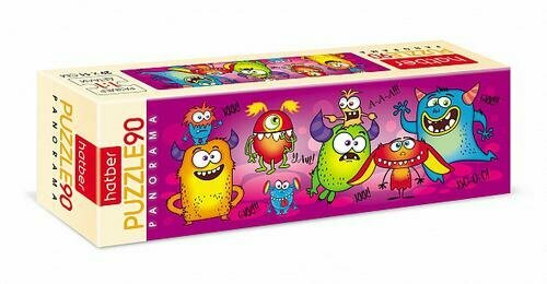 Пазлы 90 деталей. Монстрики (панорама) 90ПЗ4_27852, (Хатбер-М)