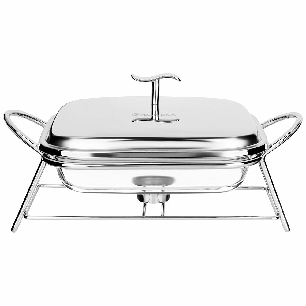 Мармит agness квадратный silver 1,8л KSG-781-502