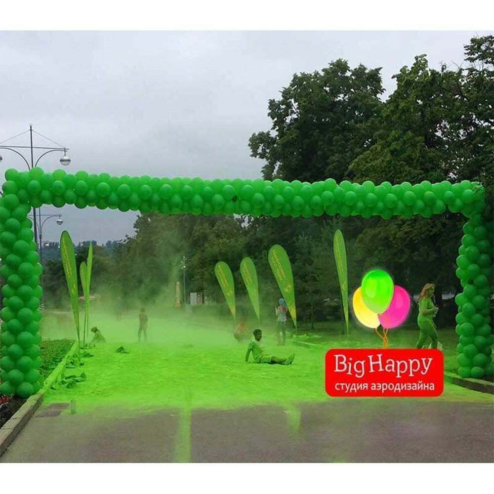 Арки из воздушных шаров для Московского Марафона в Лужниках