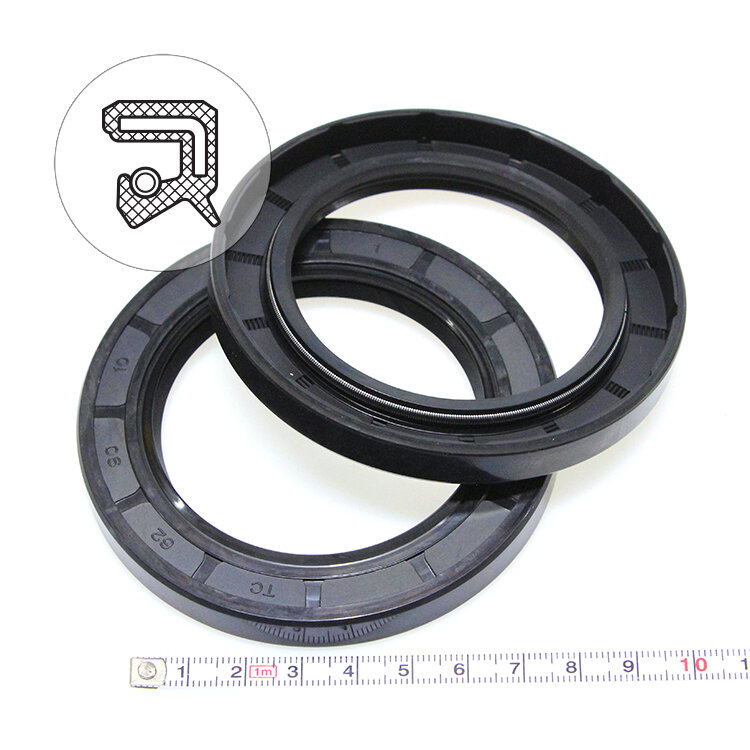 Манжета армированная (Сальник) 62х90х10 (тип 2 / TC) 70NBR (упаковка 2 шт.)