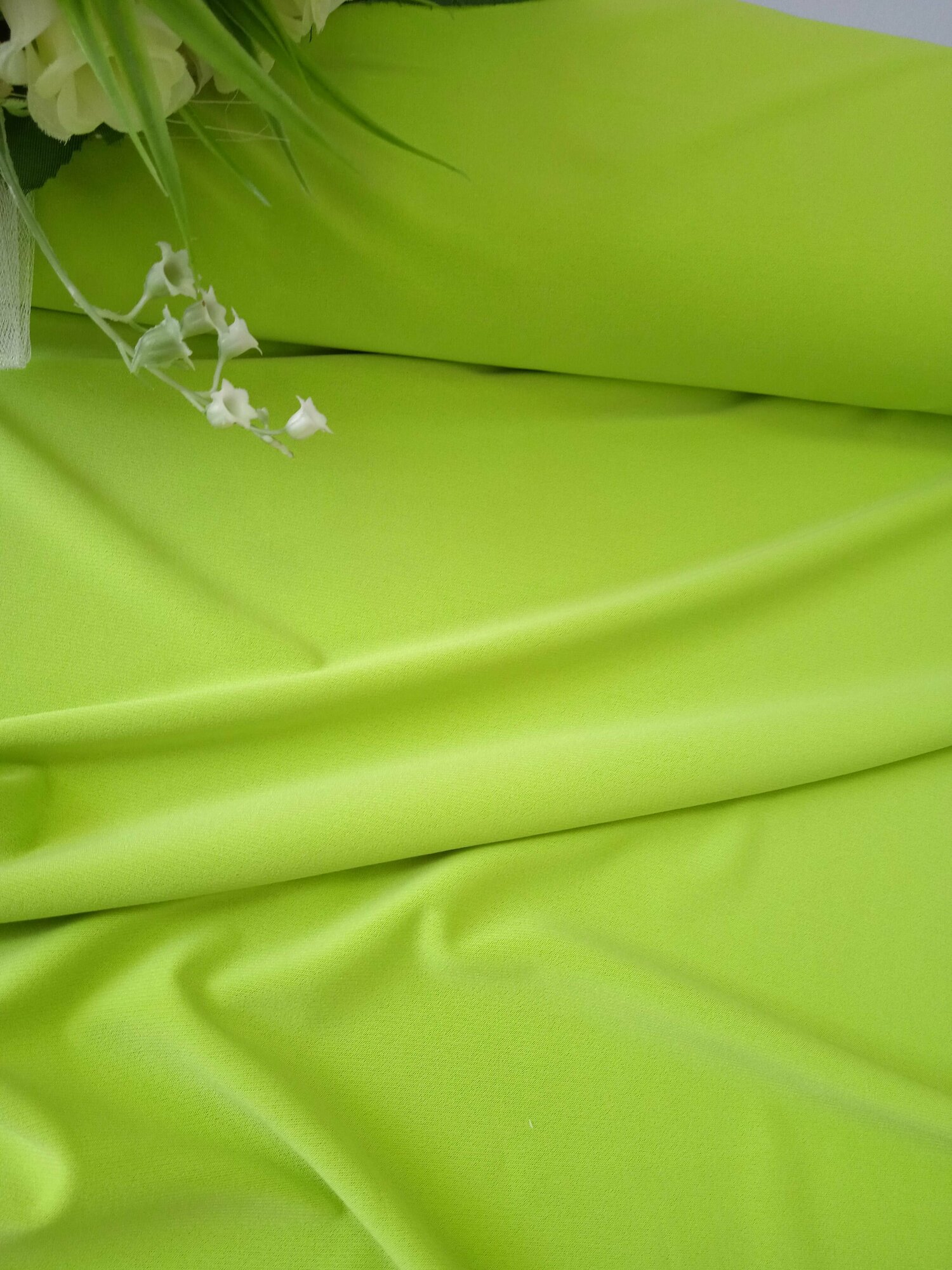 Ткань трикотаж, цв. салатовый , отрез 100*150 см