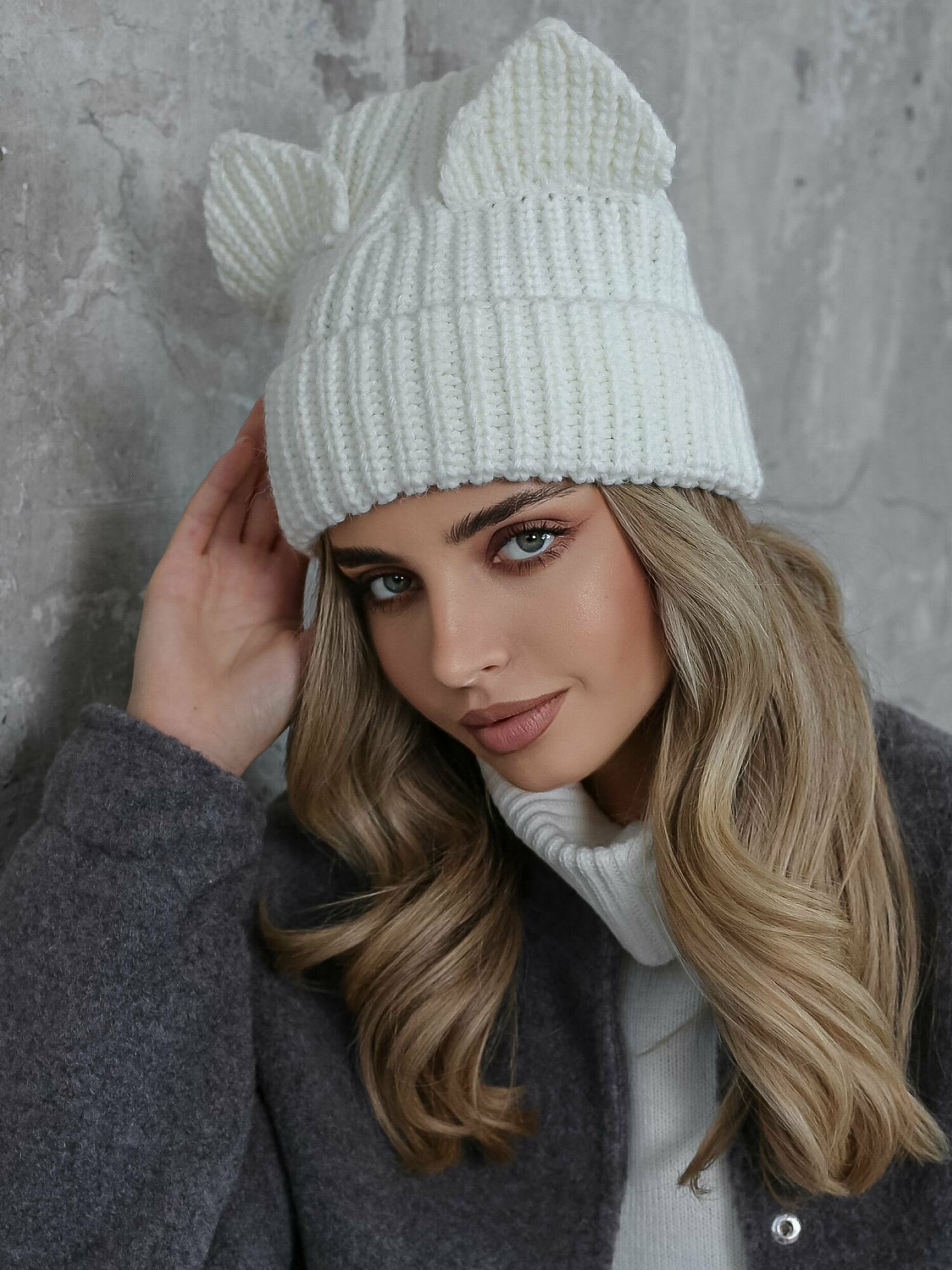 Шапка-бини Осень-зима 2023 для женщин
