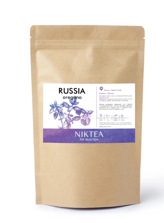 Niktea Oregano Душица чай травяной, 100 гр.