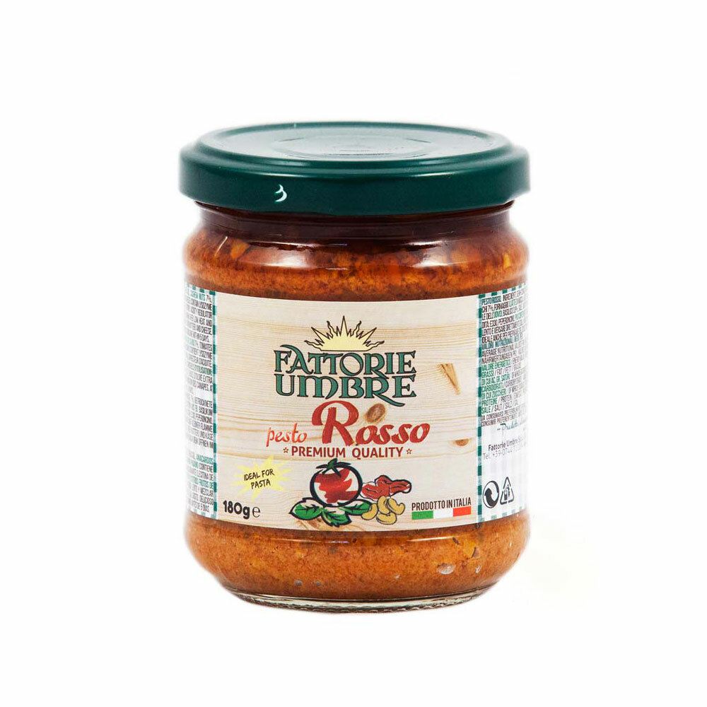 Соус Песто красный (Россо), FATTORIE UMBRE, 0,18 кг