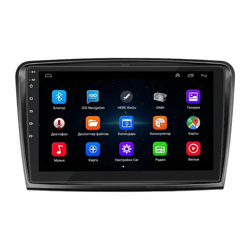 Автомагнитола с рамкой 2 din 10 дюймов для Skoda SuperB B6 2008-2015 / Android 2Gb+32Gb / GPS / Bluetooth / Wi-Fi / FM-радио