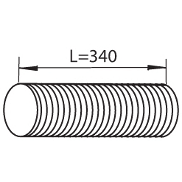 DINEX 82140 (1078110 / 21497416 / 3199065) (нерж) premium d=132 l=300 euro 5\ Volvo (Вольво) fm / fh