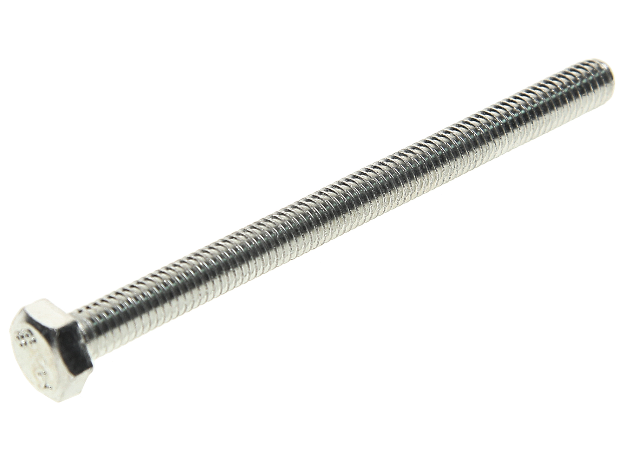 Болт М6х1,0х80, шестигранный, оцинкованный, класс прочности 8.8