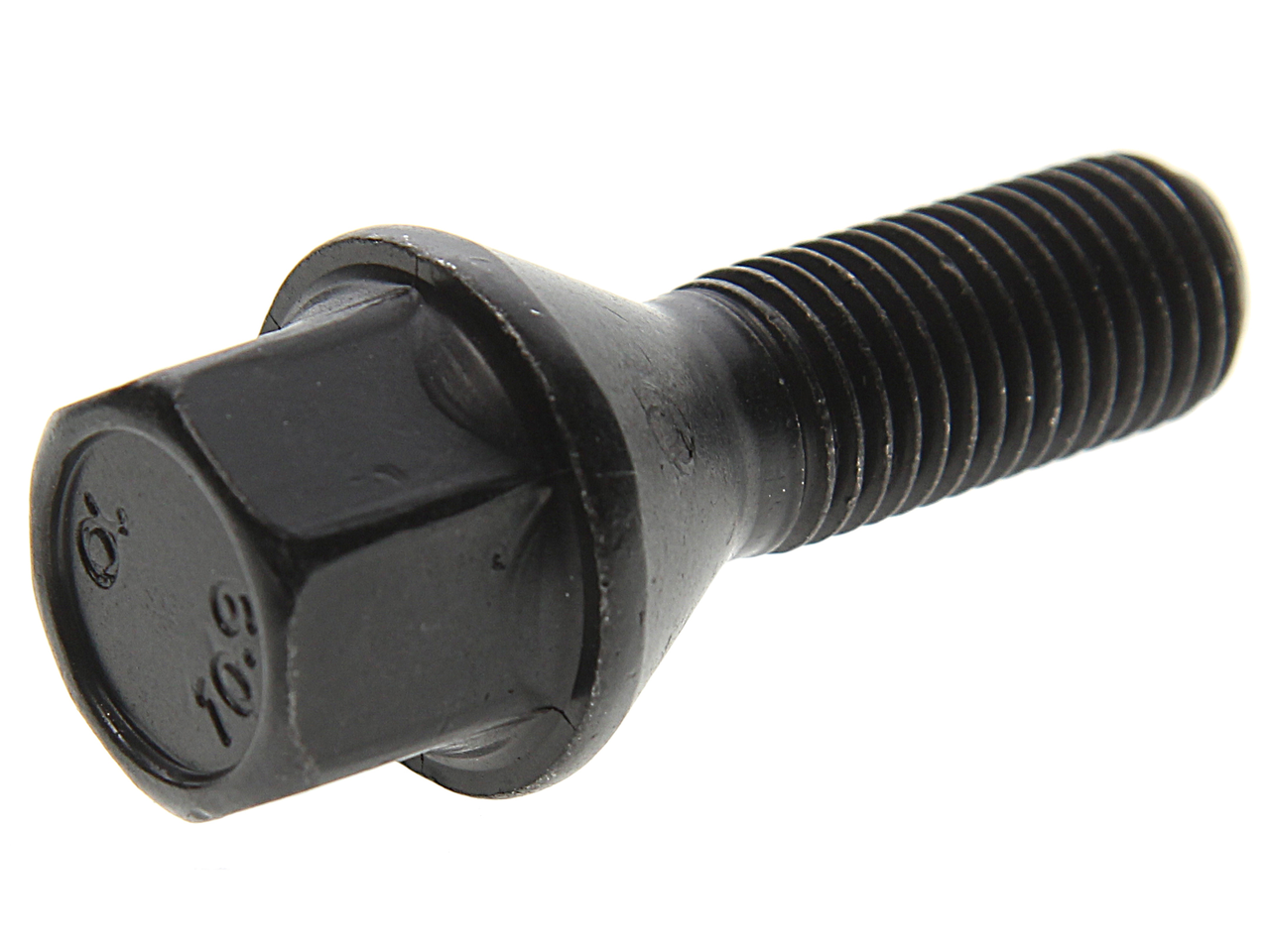 Болт колеса М12х1.5х28 конус цинк под ключ 17мм черный BIMECC