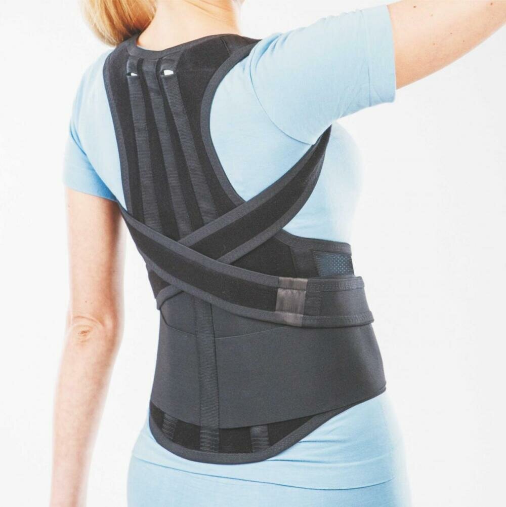 Корректор осанки усиленный 4 ребра жесткости корсет HT-КР-031 S