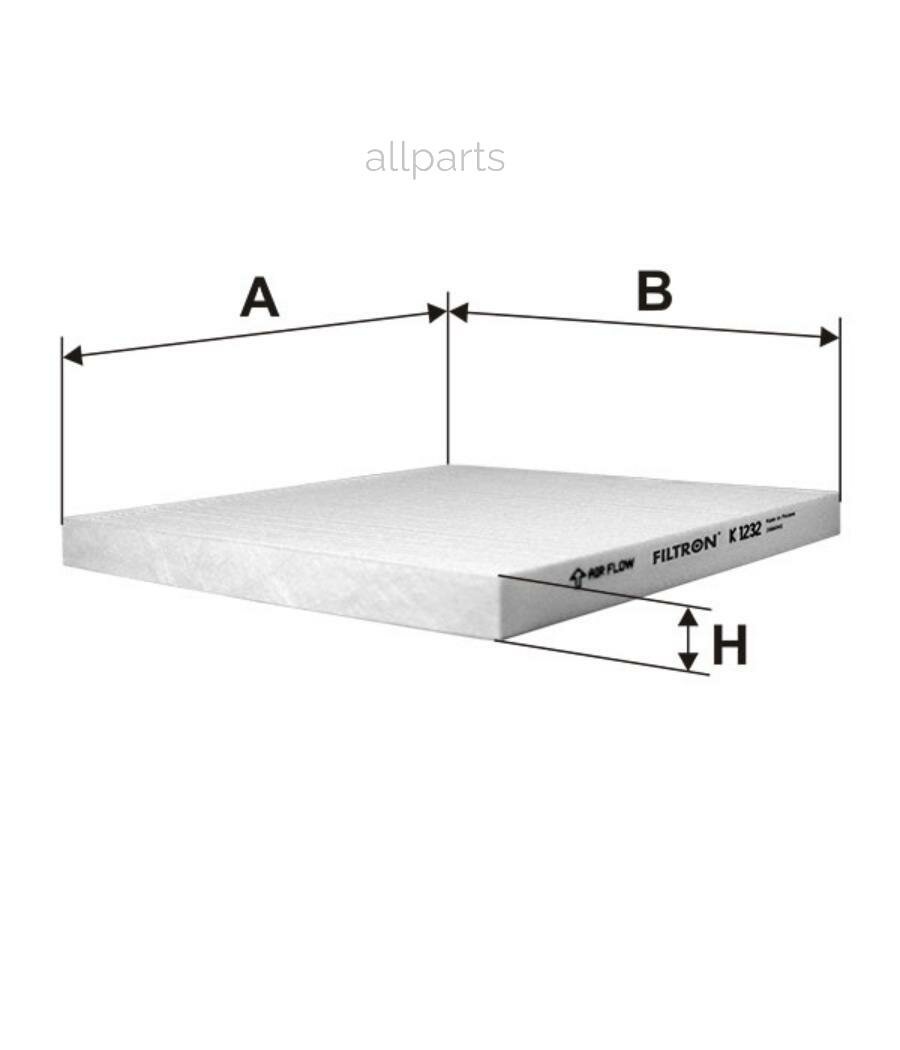 FILTRON K1232 Фильтр салонный FILTRON K1232