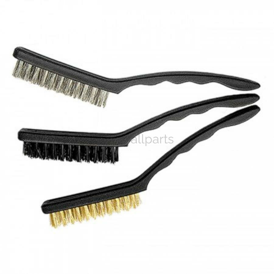 MATRIX 74863 Набор щеток, 3 шт. металлические с пластмассовой ручкой, большие MATRIX 74863